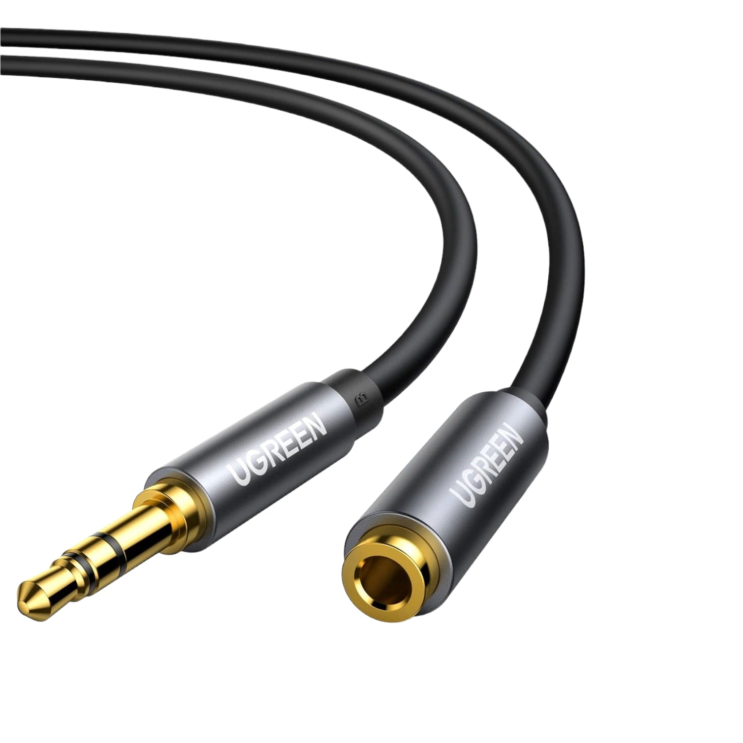 UGREEN AV118 3.5mm AUX Extension Cable 3m – Male to Female –(Black ...