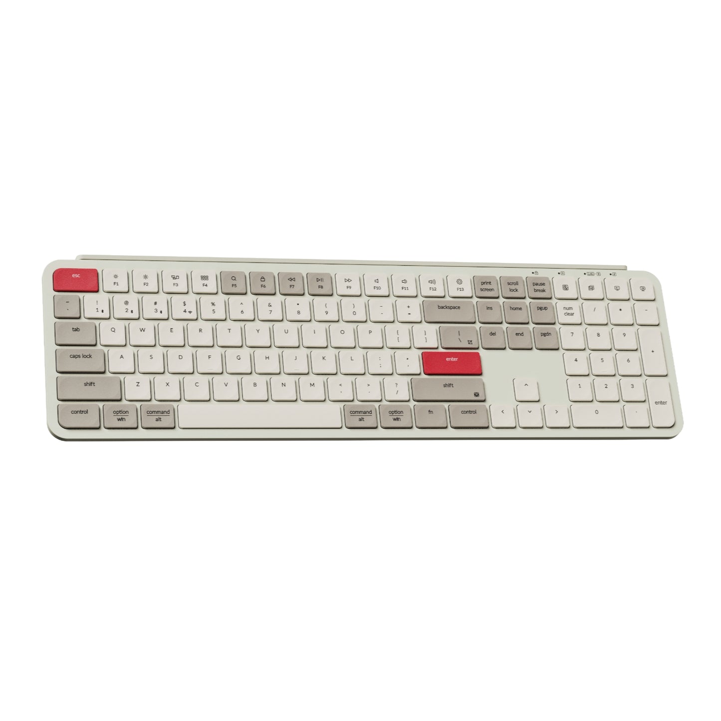 Keychron B6 Pro Ultra-Slim 100% Wireless Keyboard – Retro Red – Matrix ...