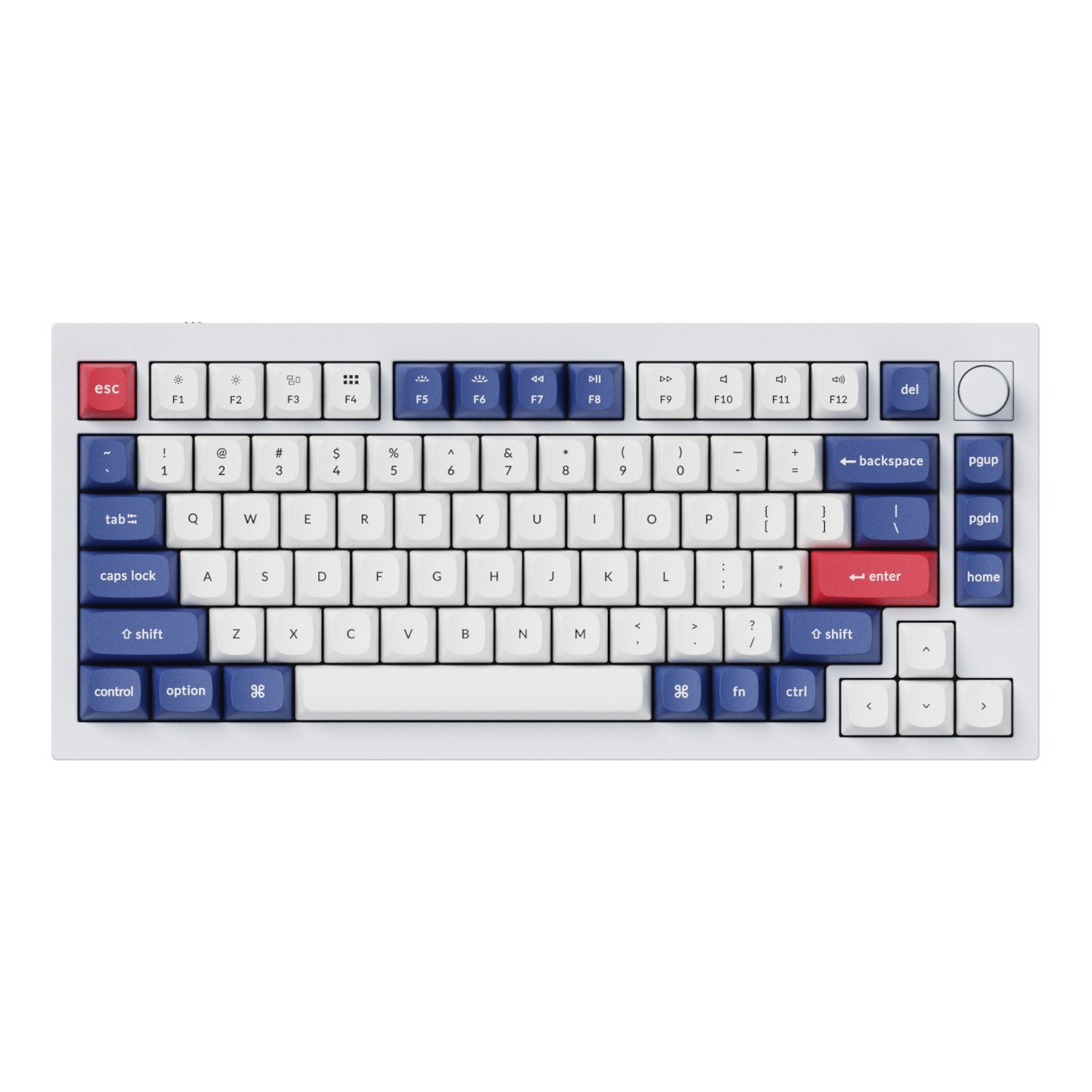 Keychron Double-Shot PBT OSA Keycap Set - Blue and White – Matrix ...
