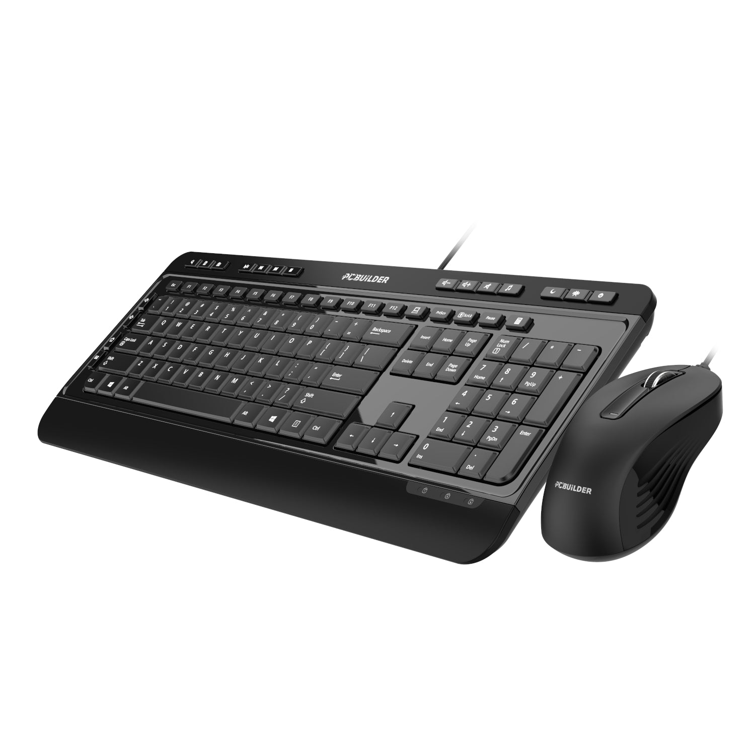 PCBuilder ALPHA Silent Wired Keyboard and Mouse Combo – Matrix ...