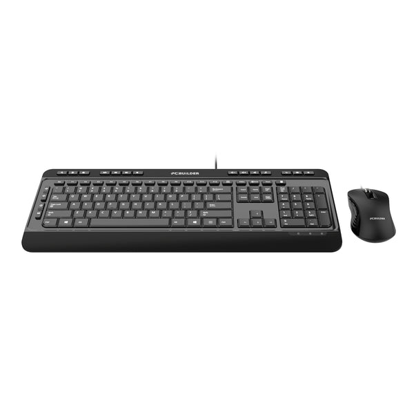 PCBuilder ALPHA Silent Wired Keyboard and Mouse Combo – Matrix ...