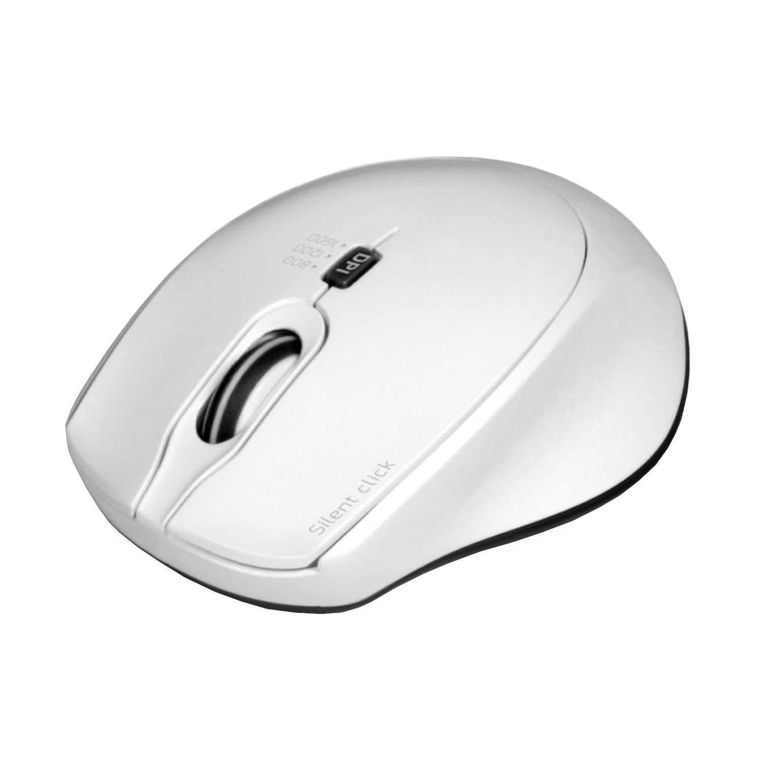 Port Connect Silent 1600DPI 3 Button Wireless Mouse - White – Matrix ...