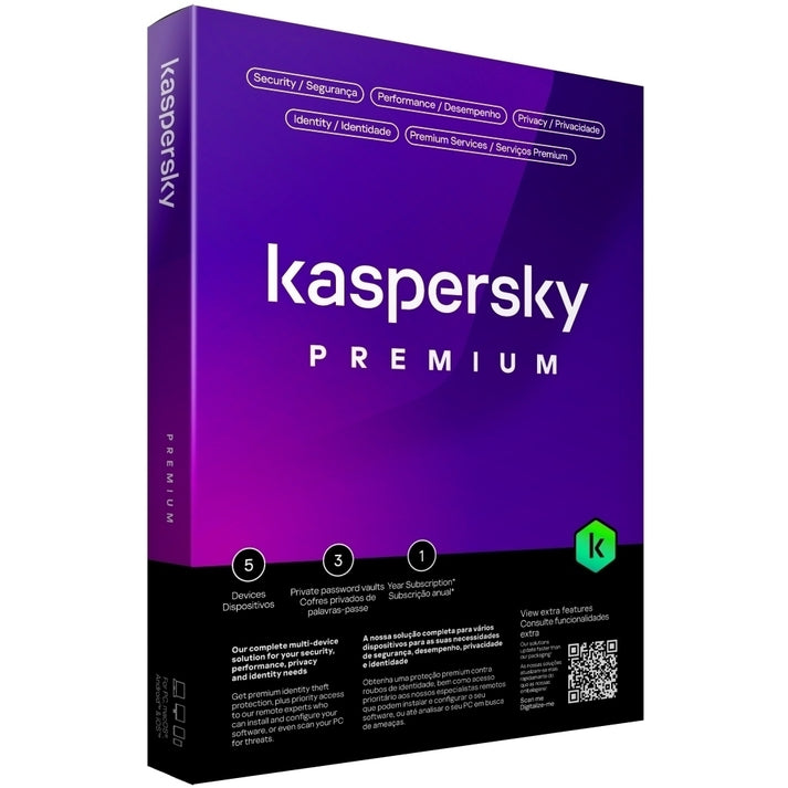 Kaspersky Premium Total Security 1 year License - 5 Devices – Matrix ...